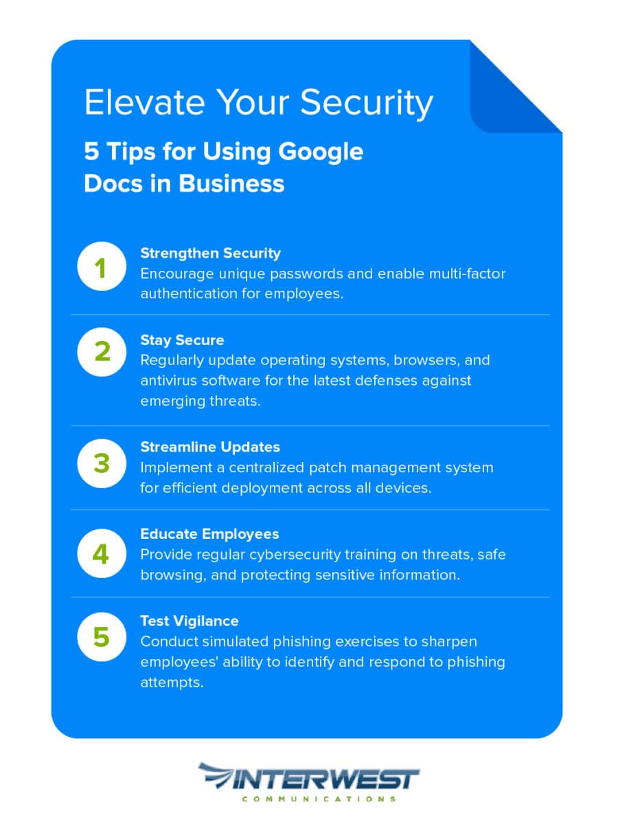 Ensuring Business Data Safety with Google Docs Security Features